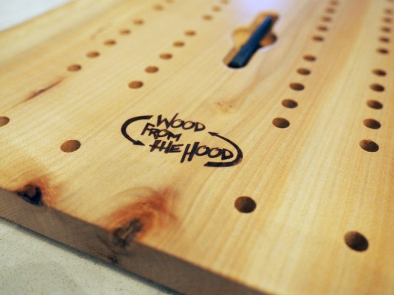 Large Cribbage Board Made From Maple - Wood From The Hood