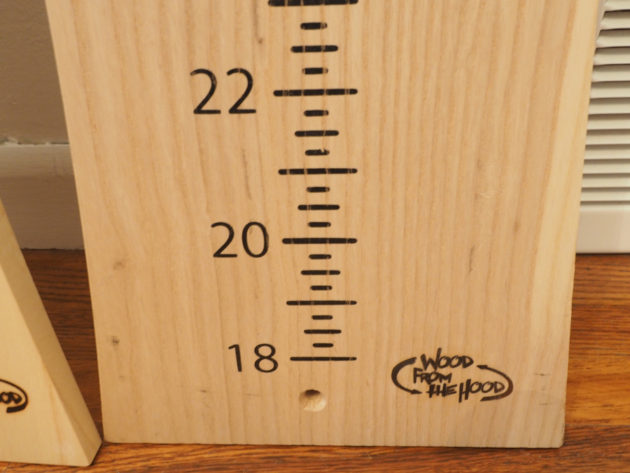 Growth Chart - Ash - Unfinished - Wood From The Hood