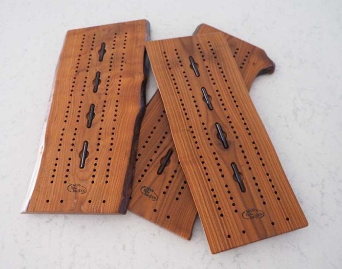 Large Cribbage Board Made From Roasted Ash - Wood From The Hood