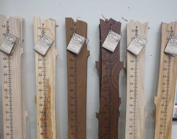 Growth Chart - Roasted Ash - Unfinished - Wood From The Hood