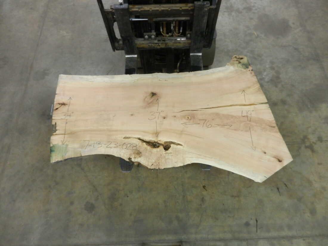 Silver Maple Natural Edge Slab #7-13-23-02 - Wood From The Hood