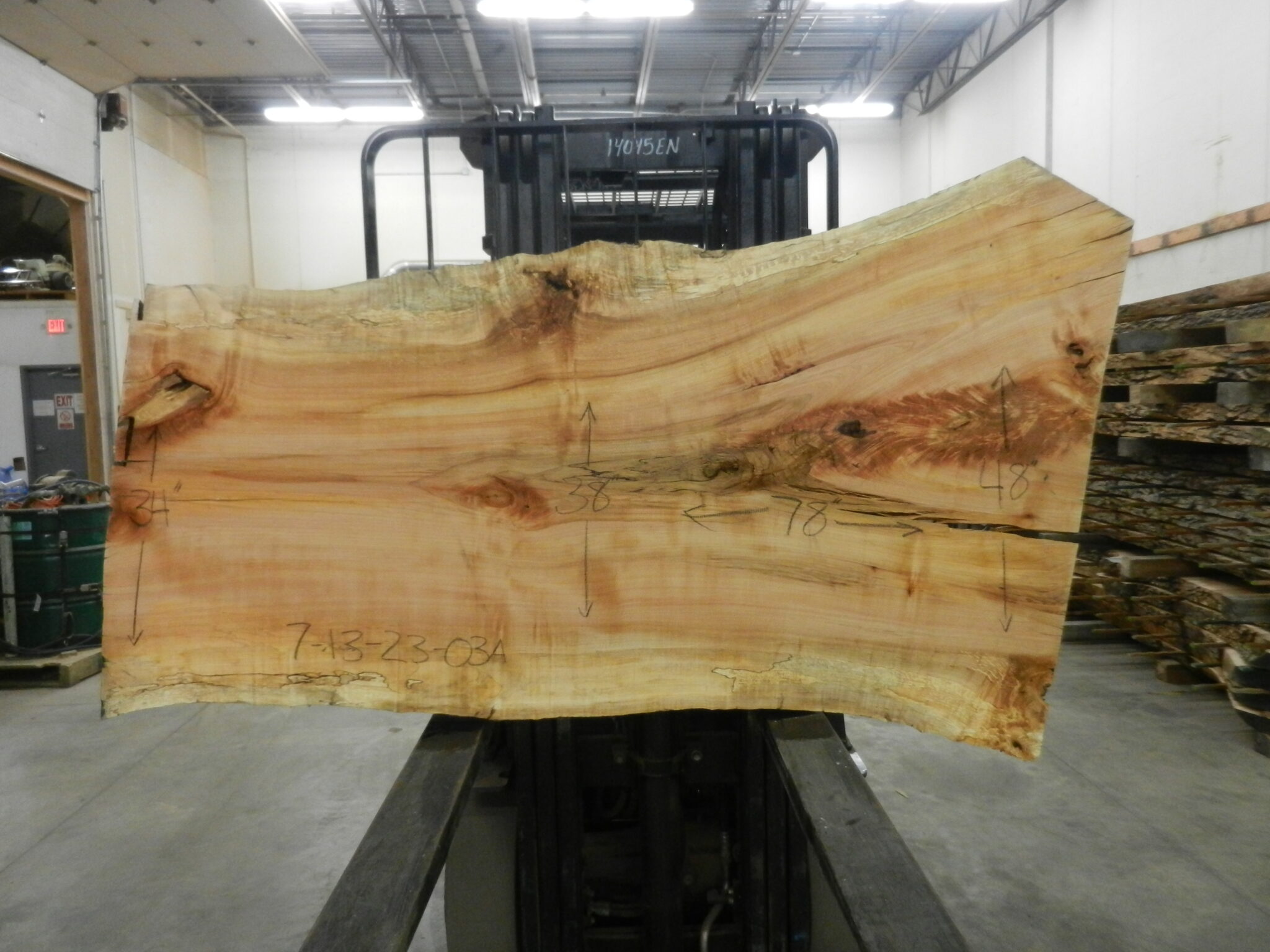 Silver Maple Natural Edge Slab #7-13-23-03 - Wood From The Hood