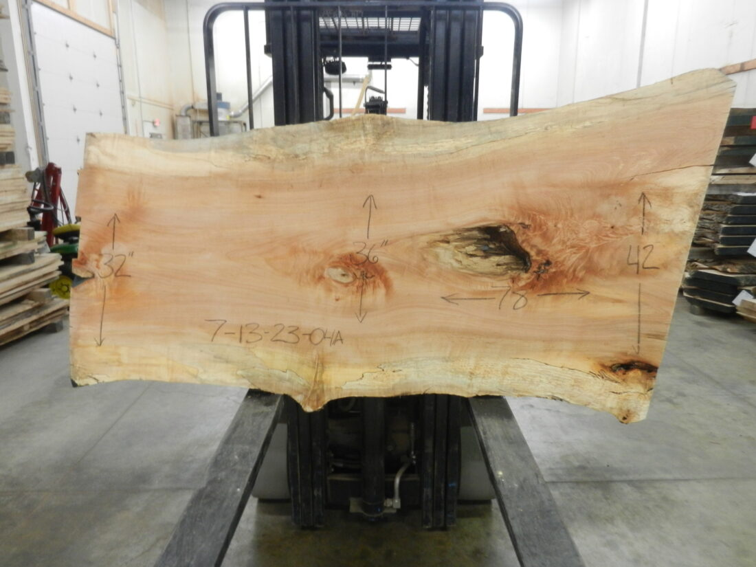 Silver Maple Natural Edge Slab #7-13-23-04 - Wood From The Hood