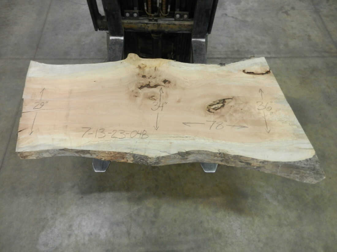 Silver Maple Natural Edge Slab #7-13-23-04 - Wood From The Hood