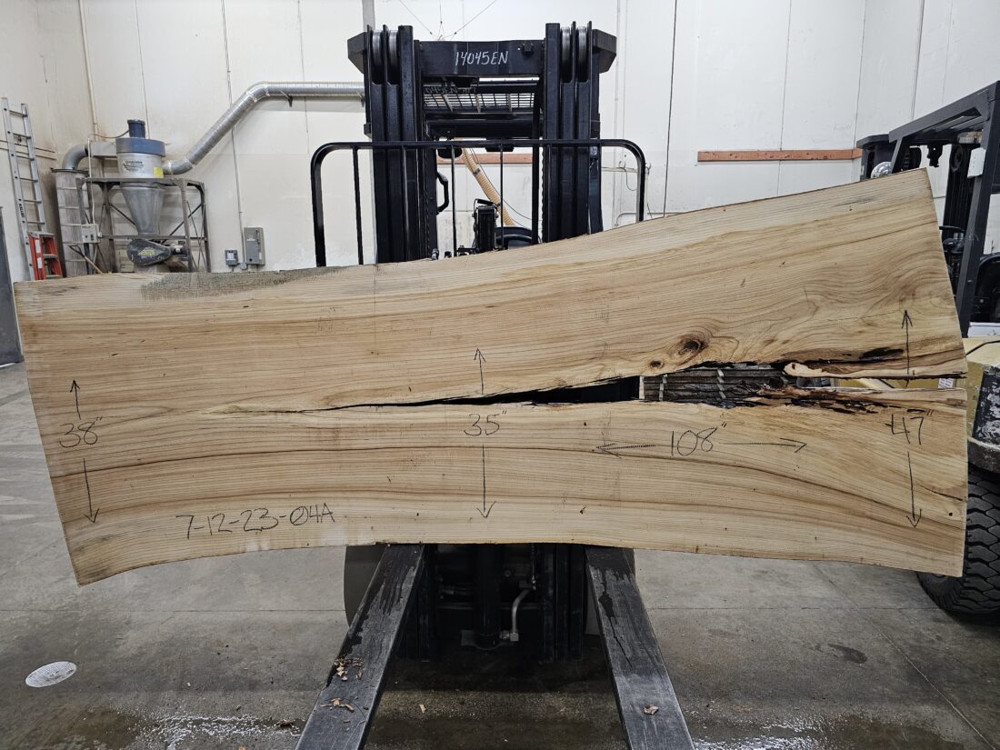 American Elm Wood Slab #7-12-23-04 - Wood From The Hood