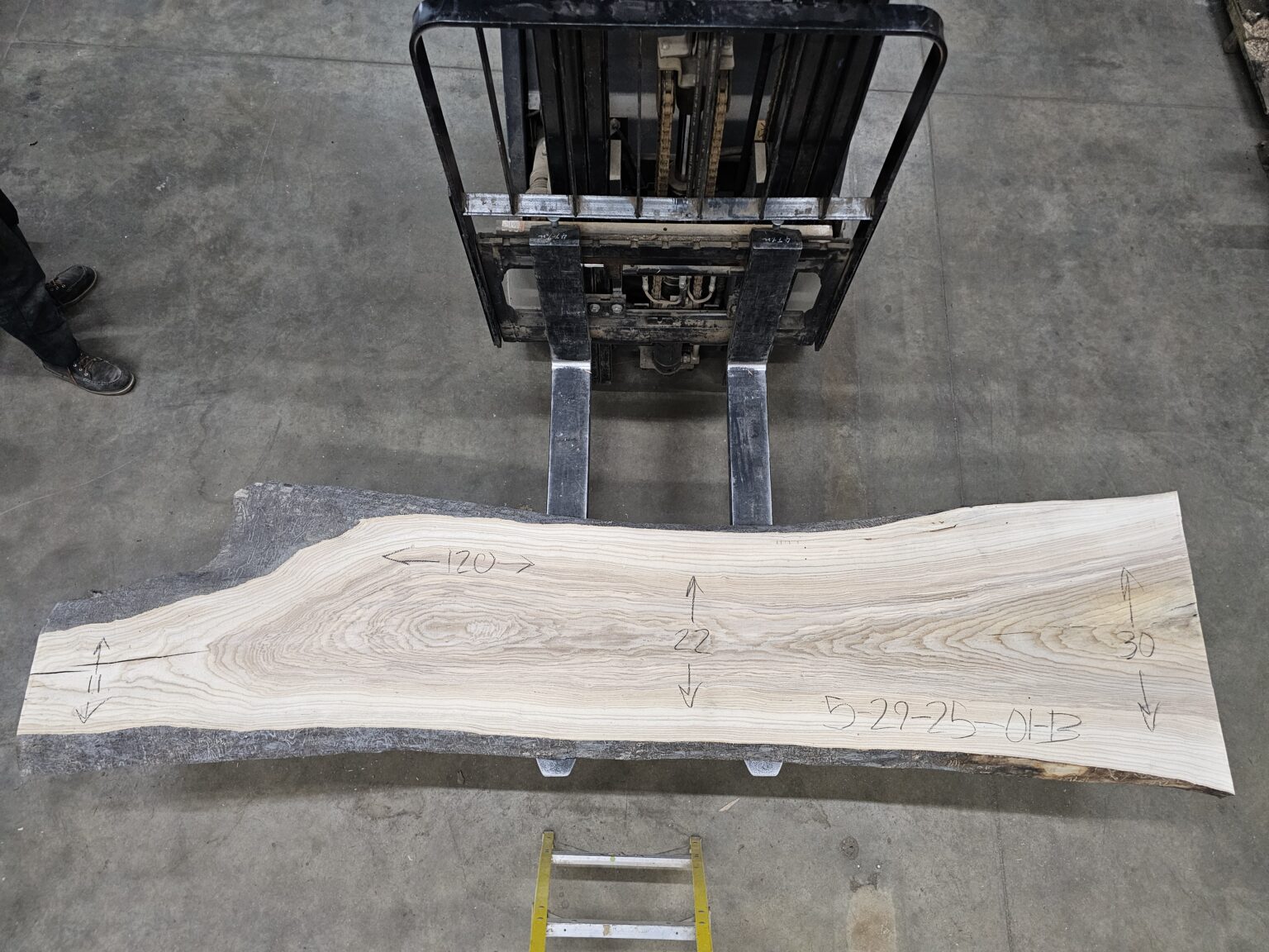 Ash Natural Edge Slab #5-29-25-01 - Wood From The Hood