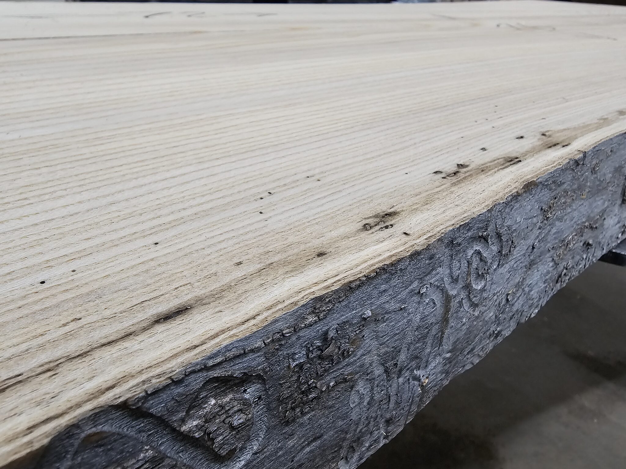 Ash Natural Edge Slab #5-6-25-01 - Wood From The Hood