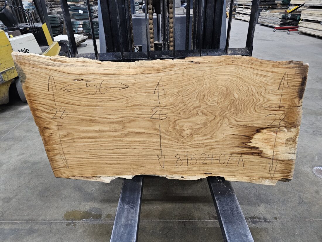 White Oak Natural Edge Slab #8-15-24-07 - Wood From The Hood